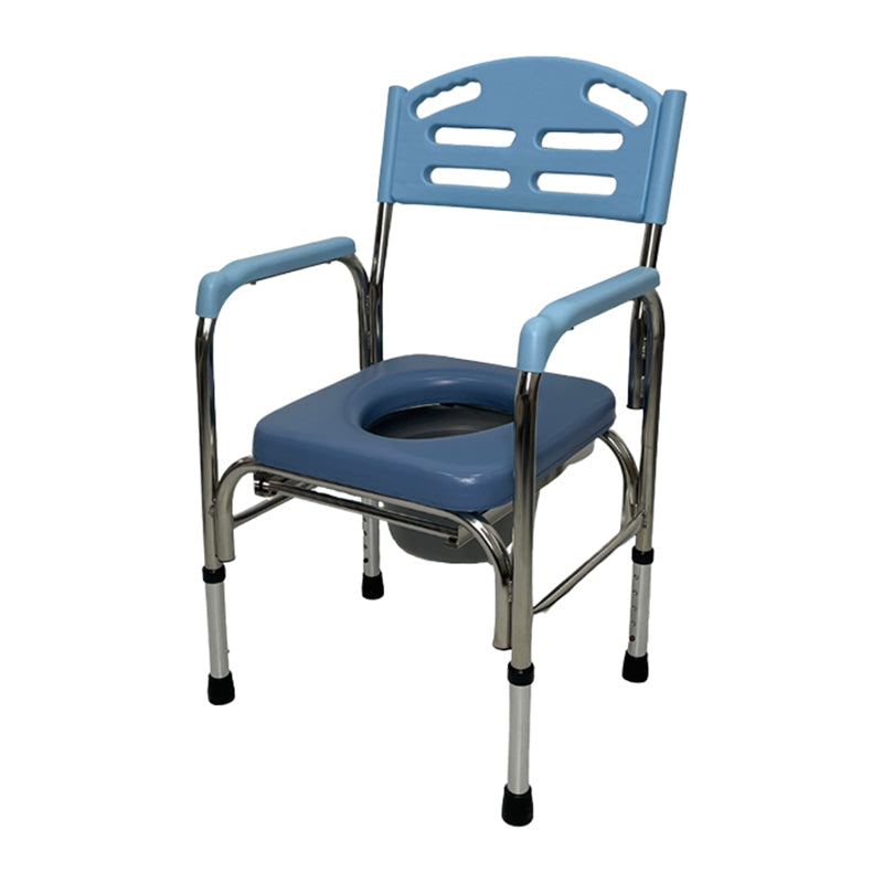 Stainless Steel Stationary Commode with Padded Seat (Made in Taiwan ...