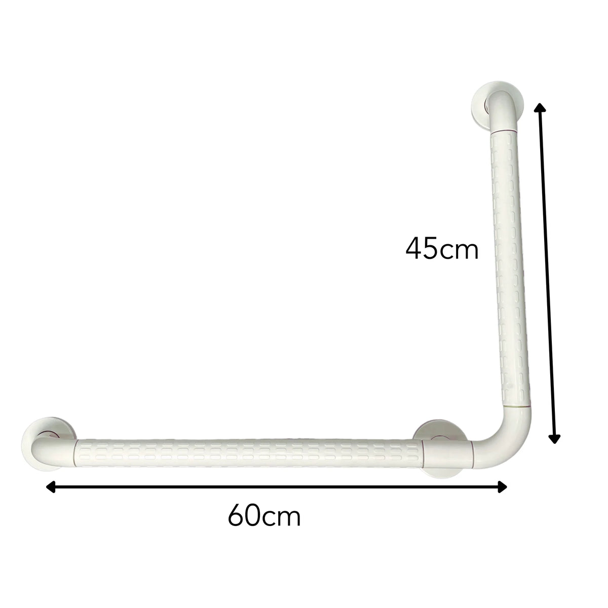 L-Shaped Stainless Steel Nylon Grab Bar – Easy Wheels Pte Ltd