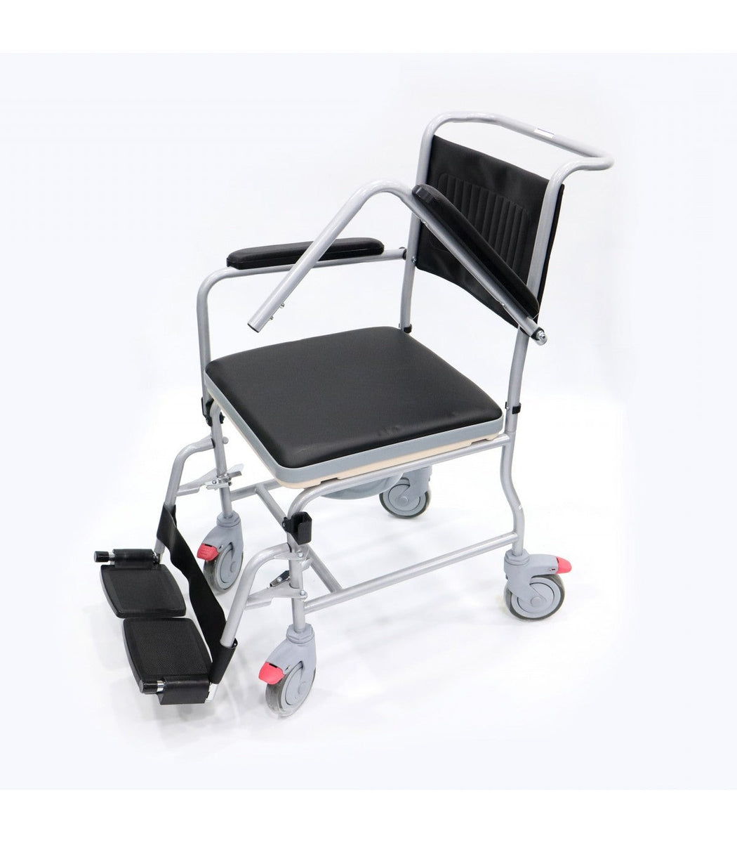 Powder Coated Steel Detachable Commode With 4 Brakes (Stocks in Jan 20 ...