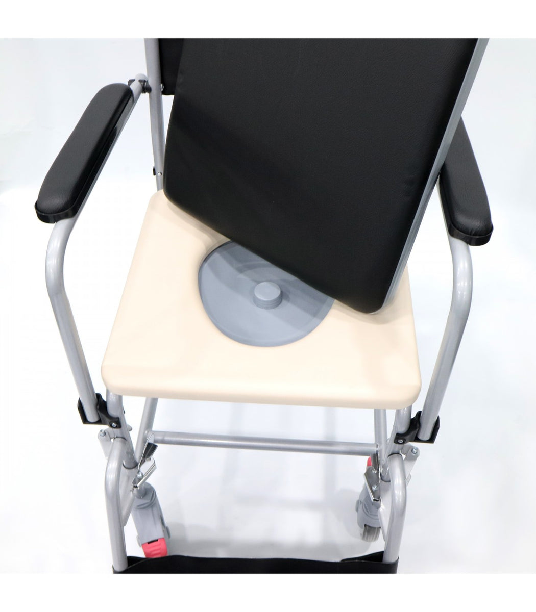 Powder Coated Steel Detachable Commode With 4 Brakes (Stocks in Jan 20 ...